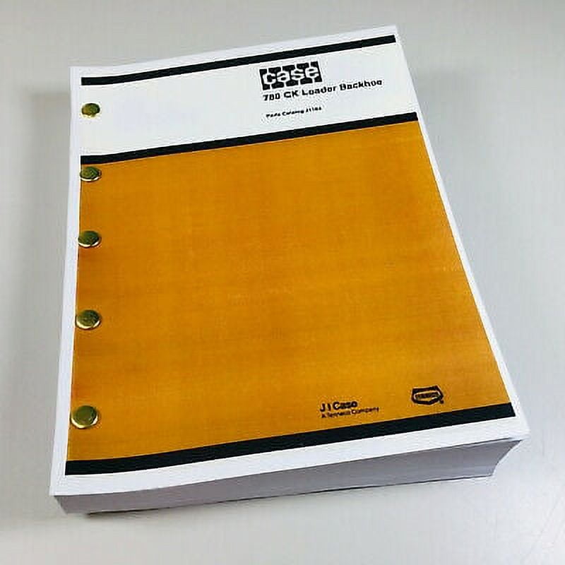 Case 780 Ck Construction King Loader Backhoe Parts Manual Catalog ...