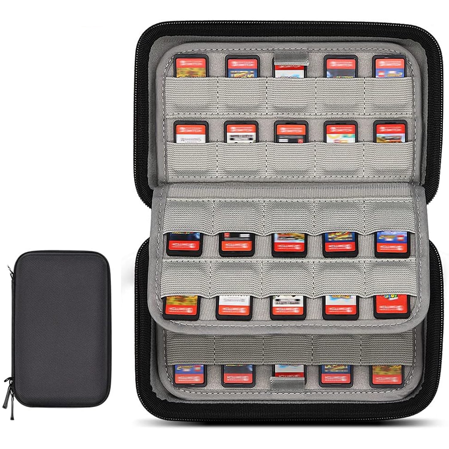 Case for 80 Switch Games - Hard Case Compatible with Nintendo Switch Games and SD Cards ...