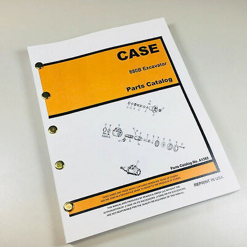 Case 880B Crawler Track Excavator Parts Manual Catalog Exploded Views ...