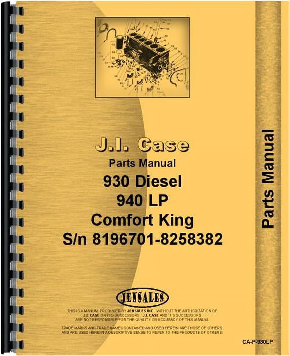 Case 930 Tractor Parts Manual - Walmart.com