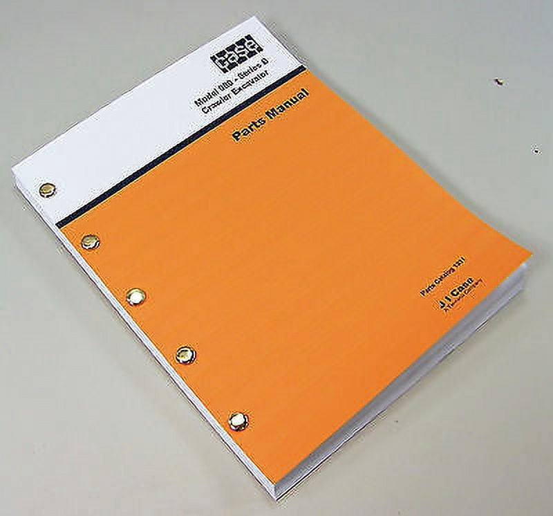 Case 980 Series B 980B Crawler Excavator Parts Manual Catalog Exploded ...