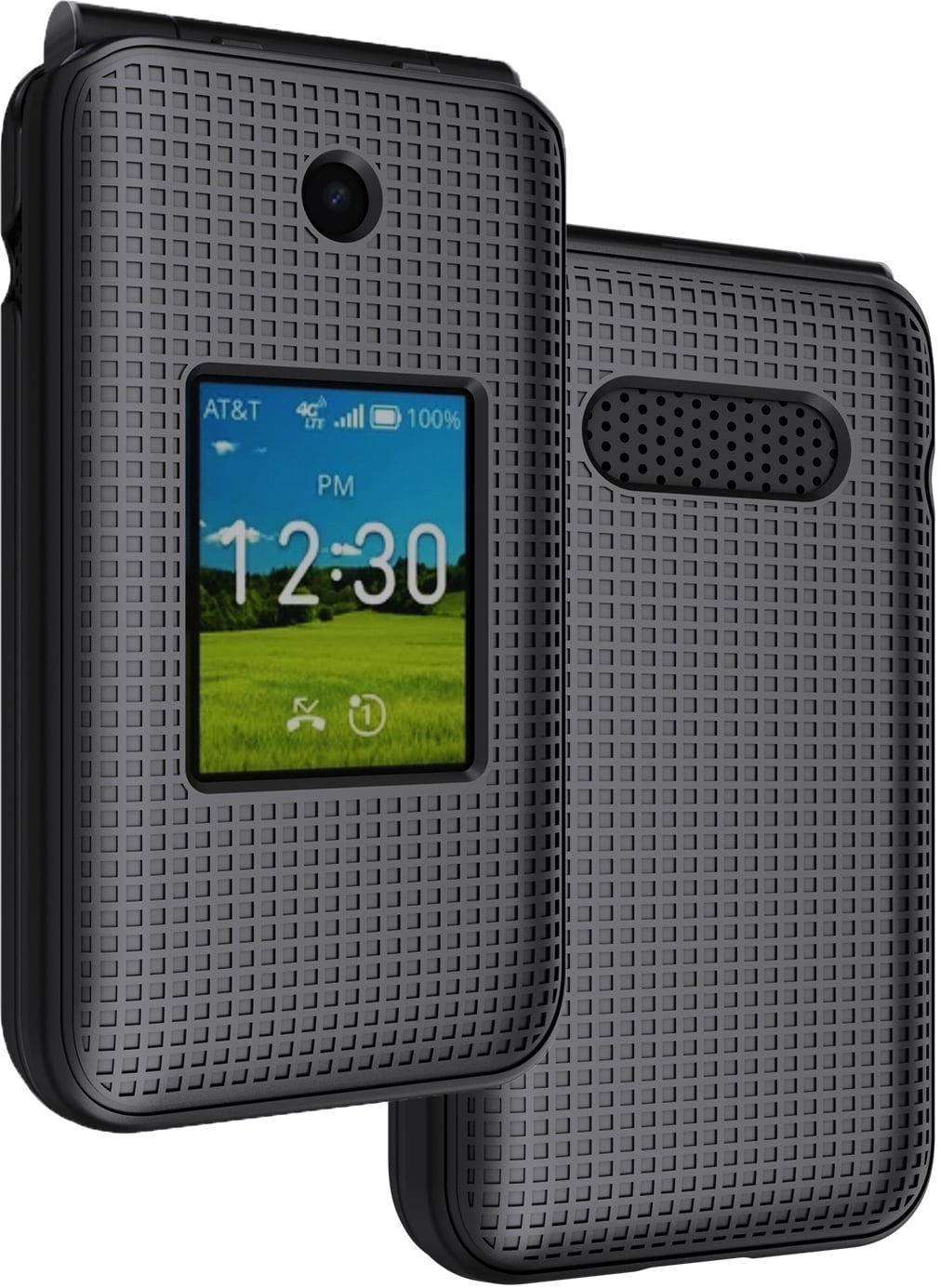 Nakedcellphone Slim Hard Shell Case, Black Grid Texture, Anti ...
