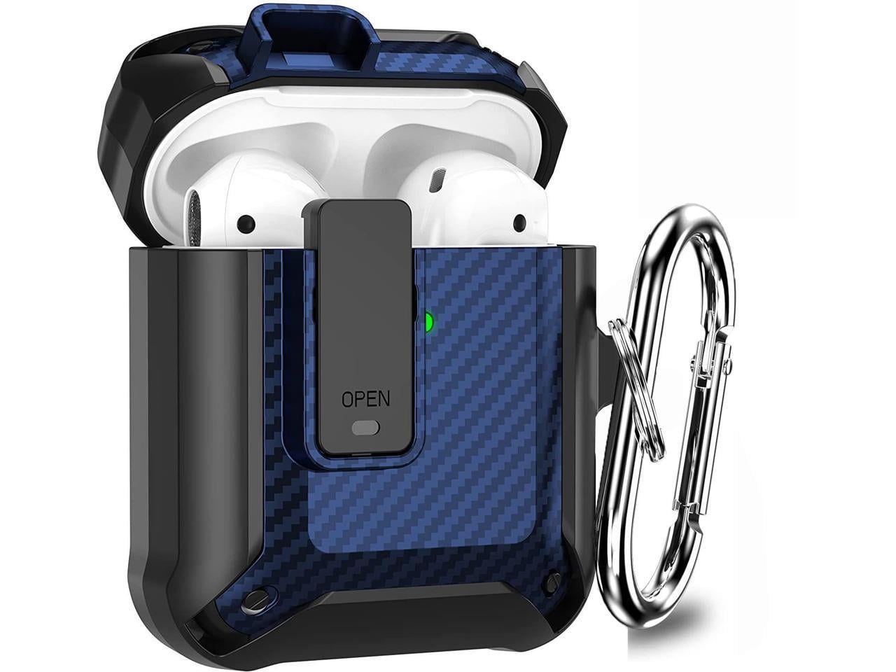 Case for Airpods 2 & 1 Cover with Automatic Secure Lock Clip ...