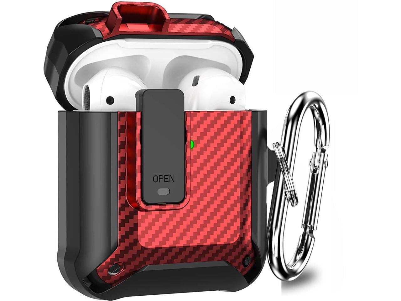 Case for Airpods 2 & 1 Cover with Automatic Secure Lock Clip ...