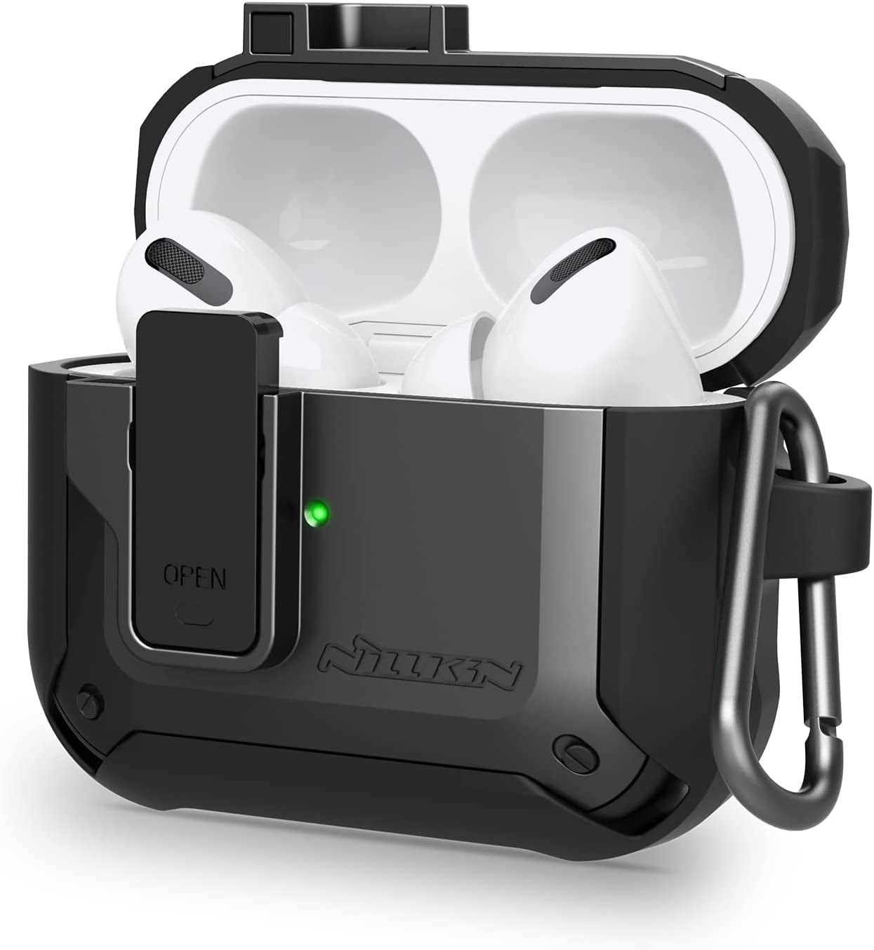 Case for Airpods Pro Case Cover with Secure Lock,Press auto pop-Out ...