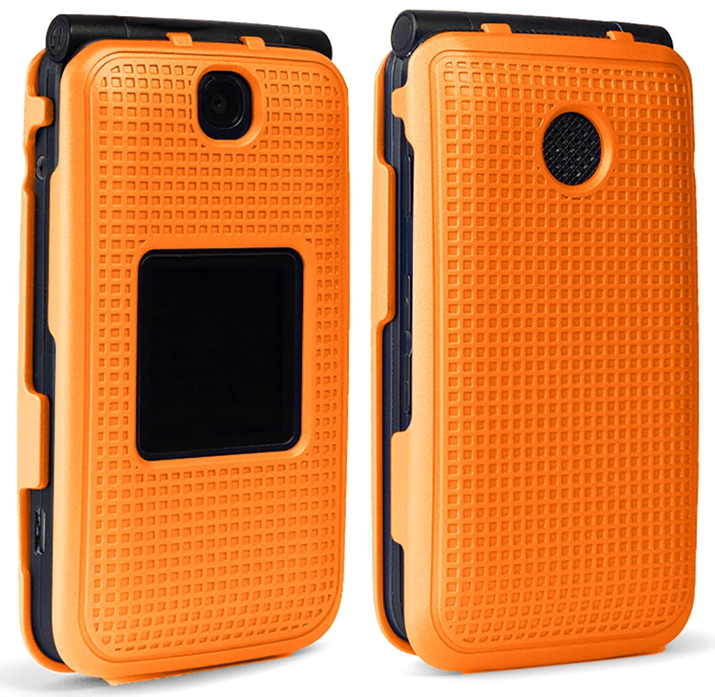 Case for Alcatel Go Flip V, Nakedcellphone Protective Hard Cover [Grid ...