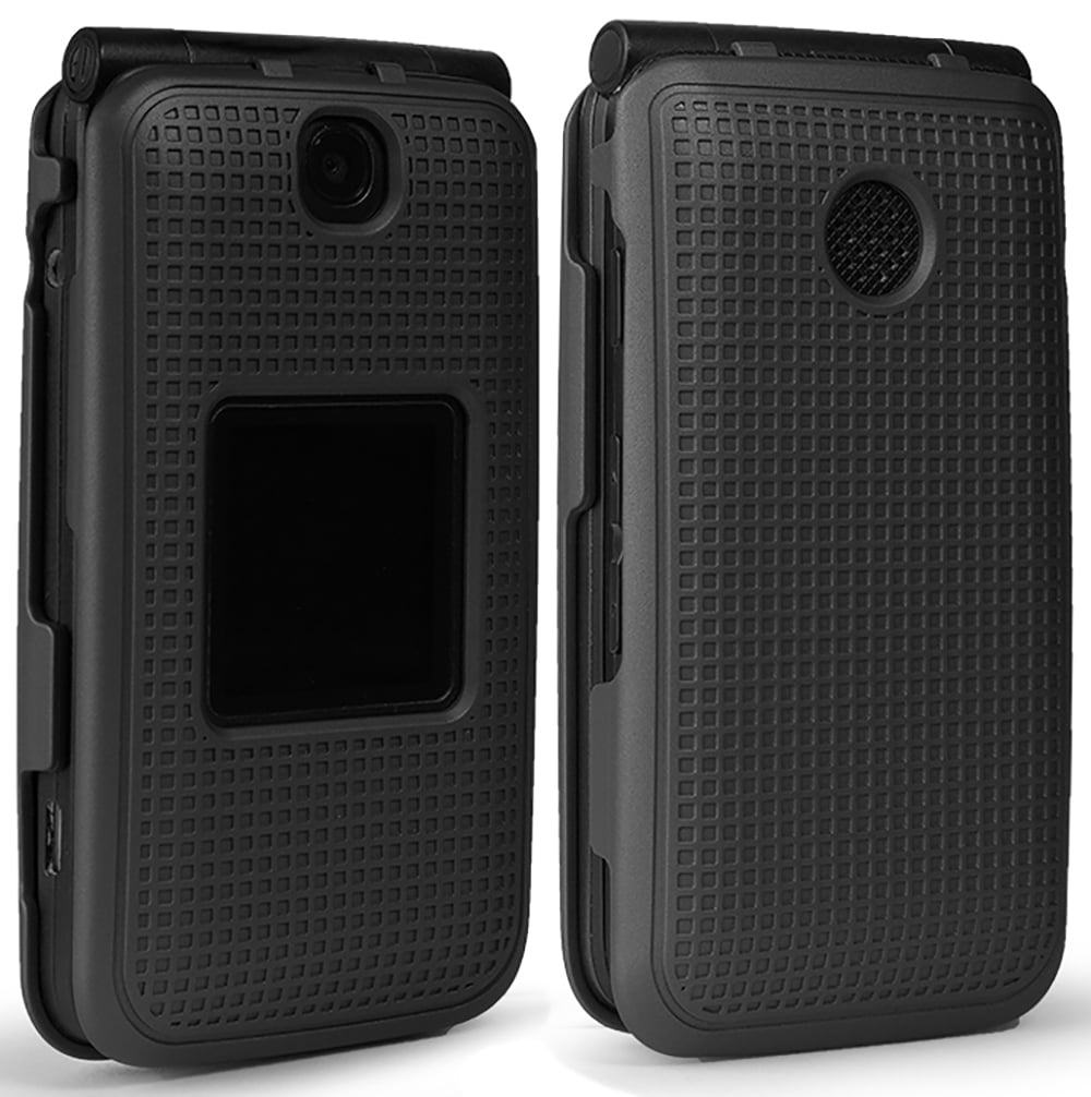 Case for Alcatel Go Flip V, Nakedcellphone Protective Hard Cover [Grid ...