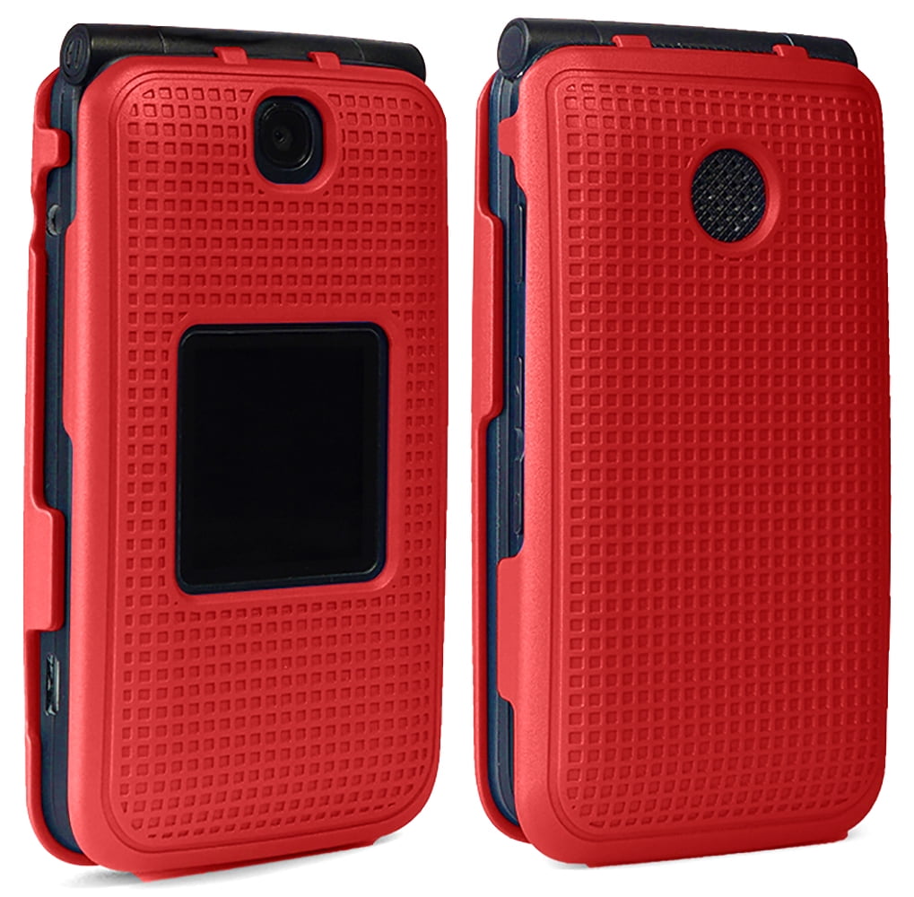 Case for Alcatel Go Flip V, Nakedcellphone Protective Hard Cover [Grid ...