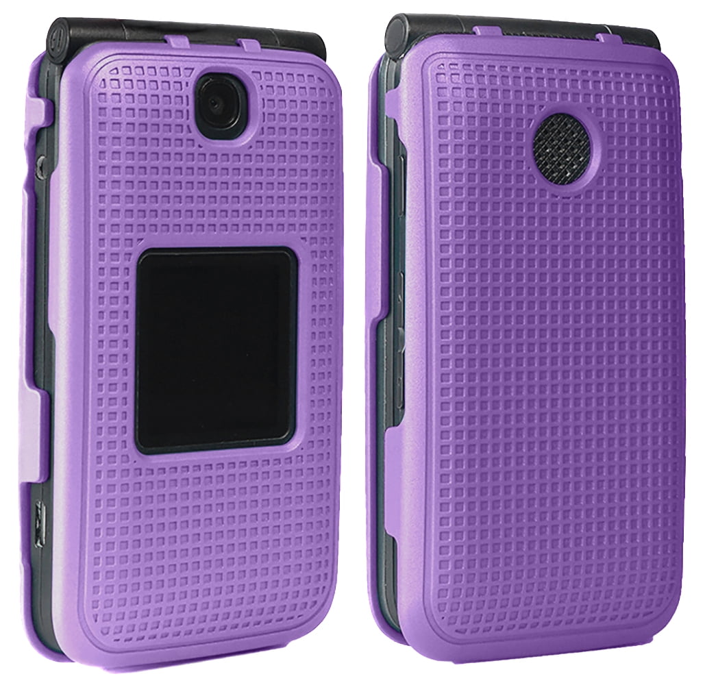 Case for Alcatel Go Flip V, Nakedcellphone Protective Hard Cover [Grid ...