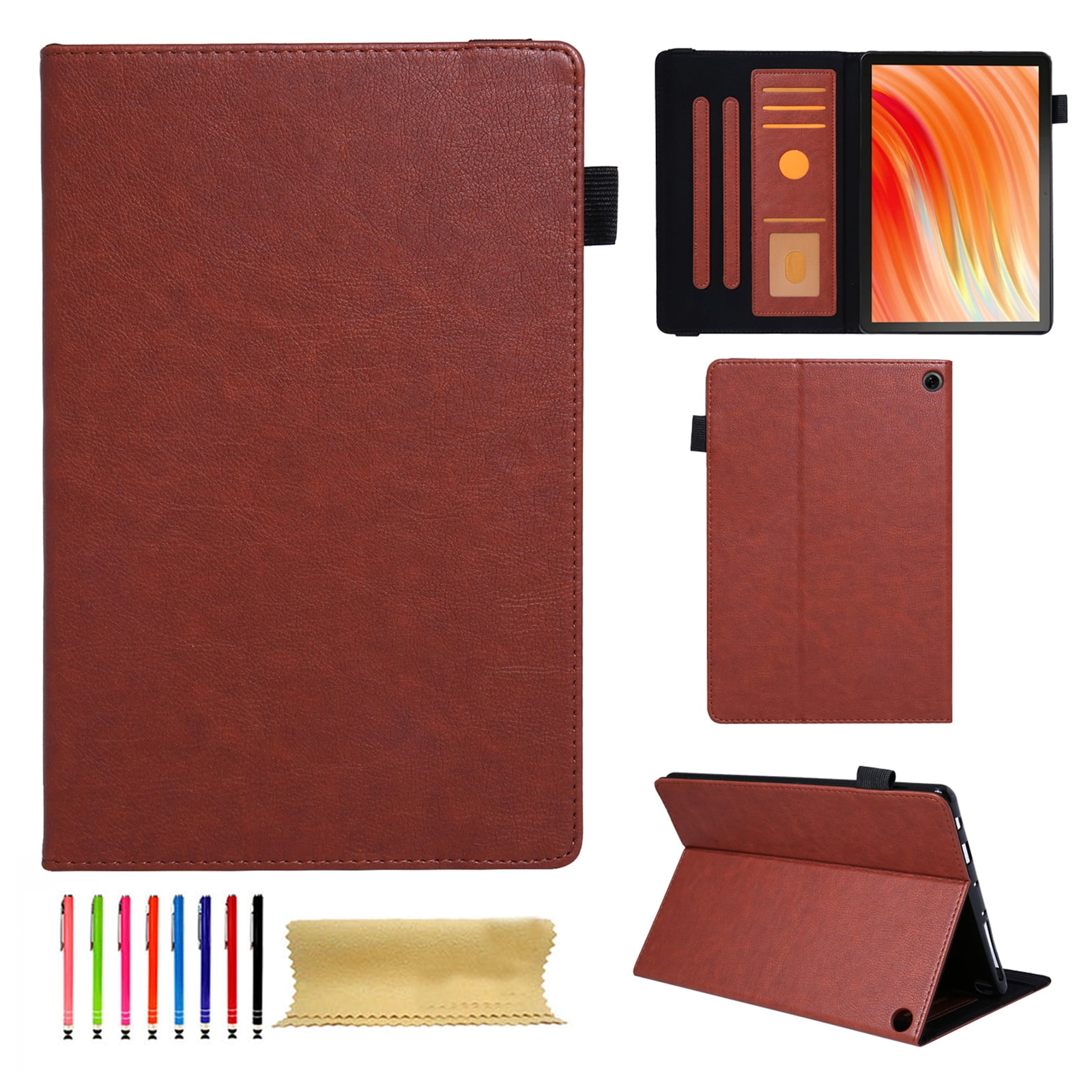 Case for Amazon Fire HD 10 13th Generation 2023, PU Leather Folio Multi ...