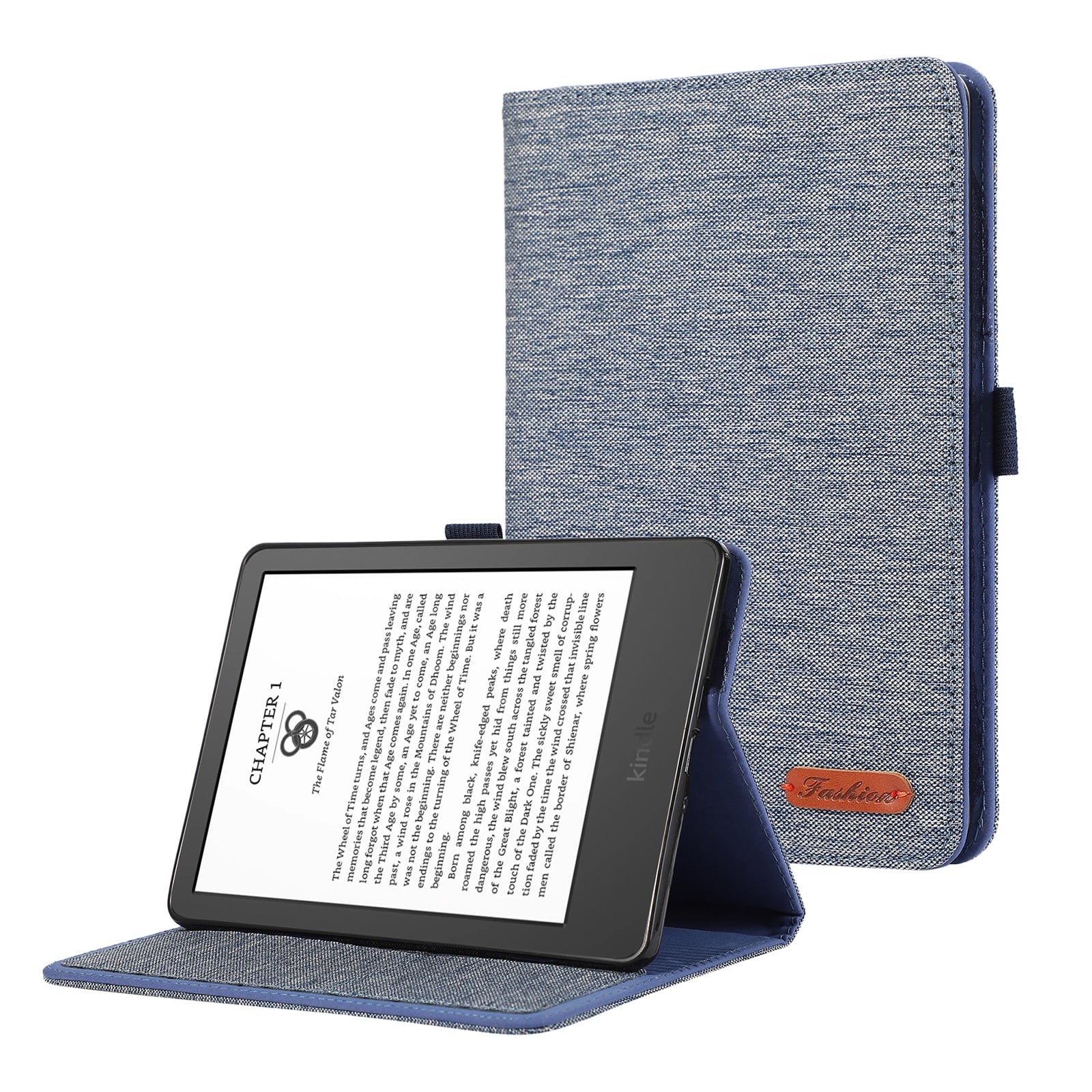 Case for Amazon Kindle 6 Inch 2024, Cloth Texture Business Tablet Cover ...