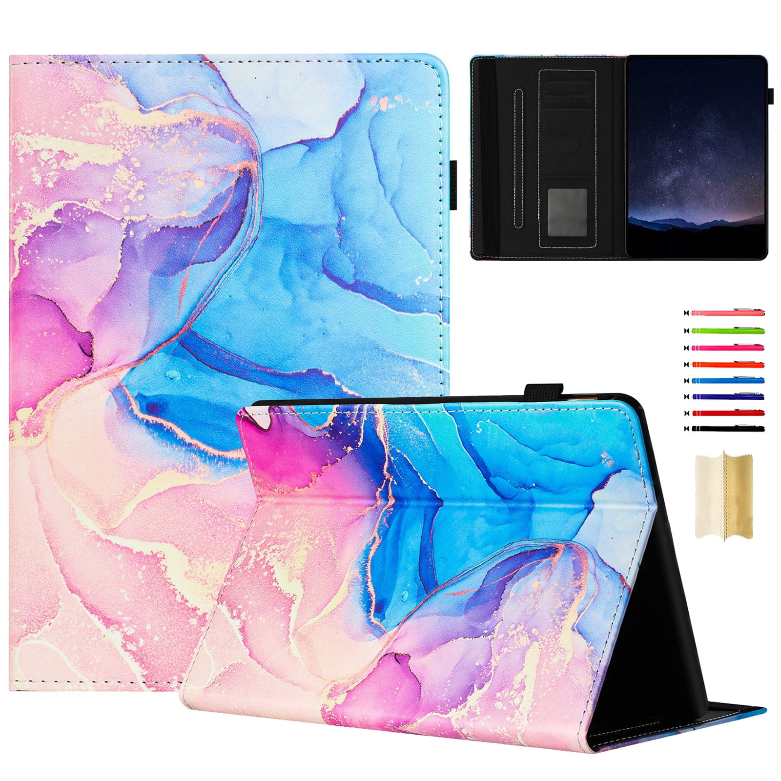 Case for Amazon Kindle Paperwhite 7th Gen 2015/10th Gen 2018 Marble Pattern, PU Leather ...