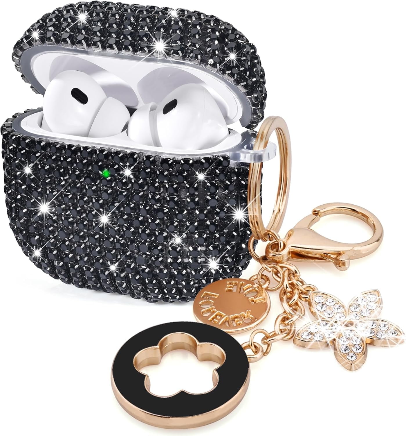 Case for Apple Airpods Pro 3 Case Cover 2025, Bling Jewerly Airpods ...