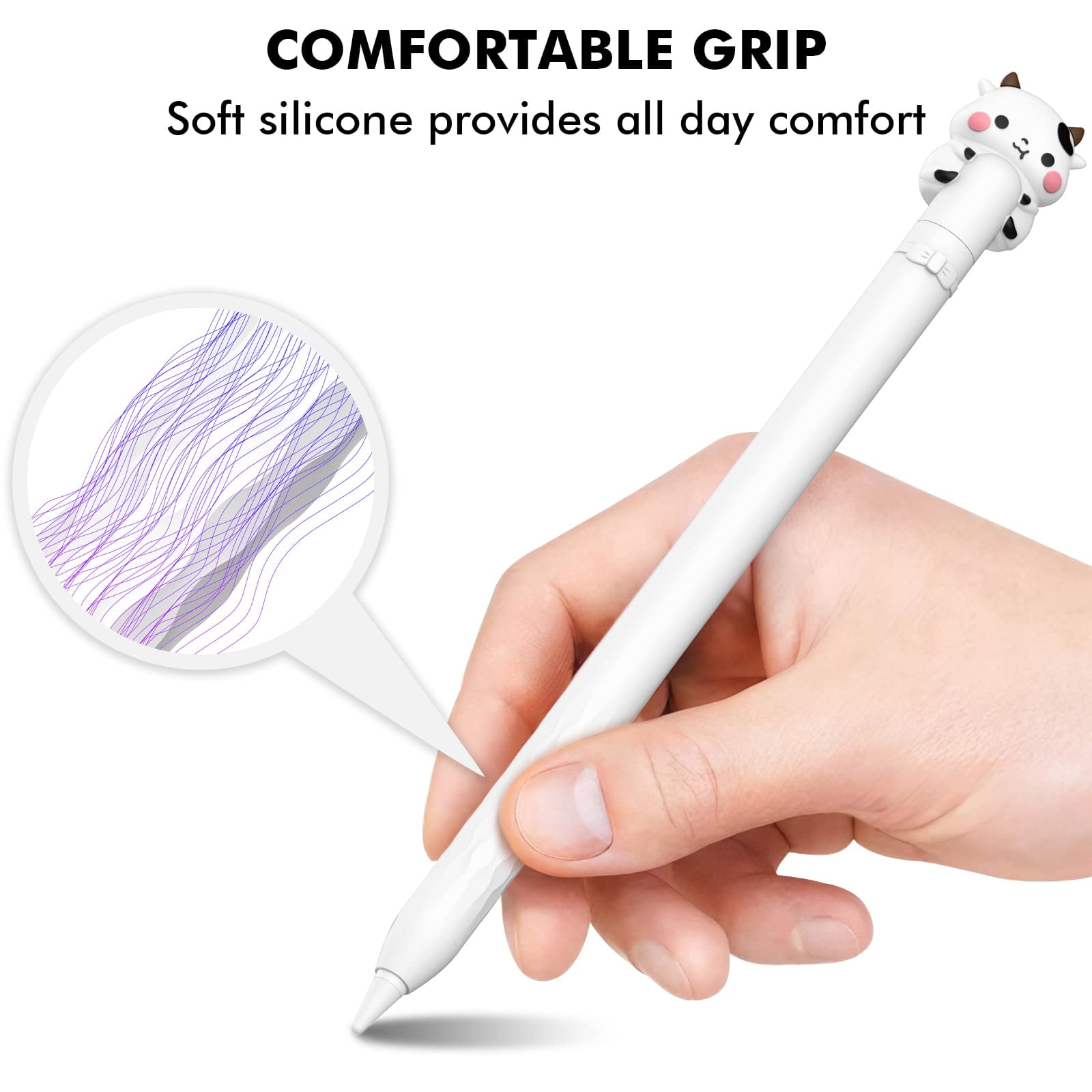 Case for Apple Pencil USB C, Silicone Case for Apple Pencil, Capacitive ...