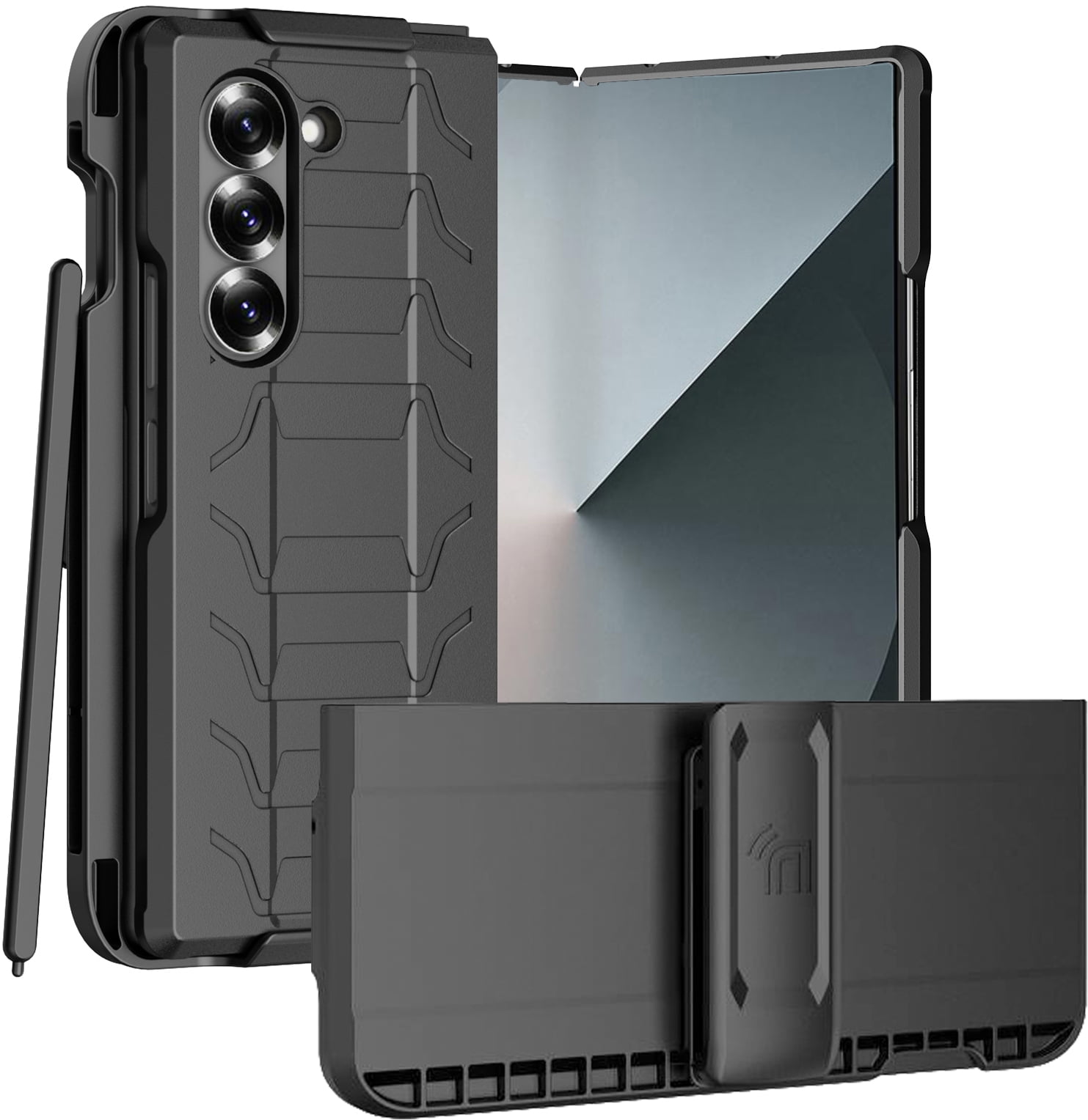 Case and Belt Clip Combo for Samsung Galaxy Z Fold 6, Nakedcellphone ...
