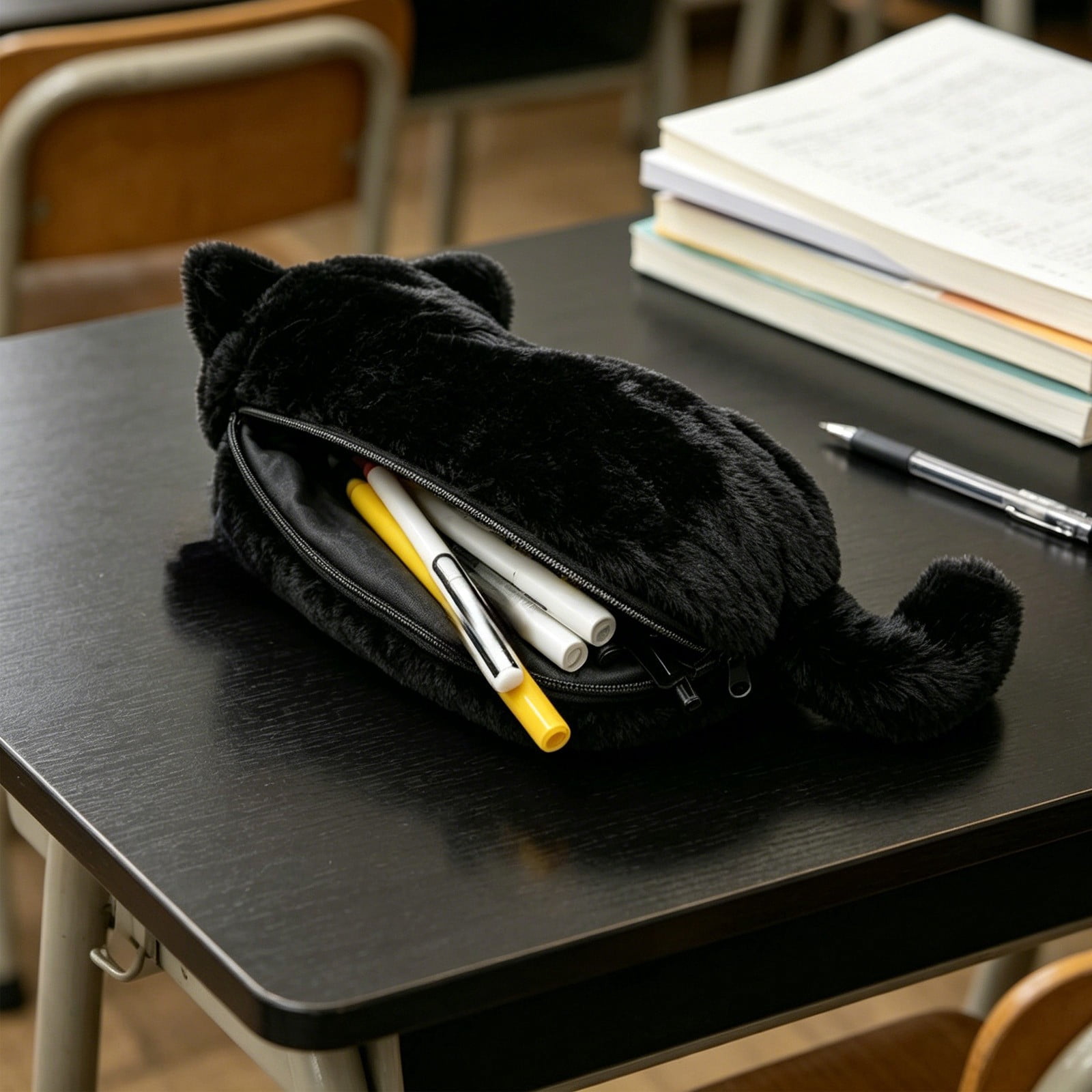 Case Clearance! YZEGDCH Wide-Opening Pencil Pen Case, Large Storage ...