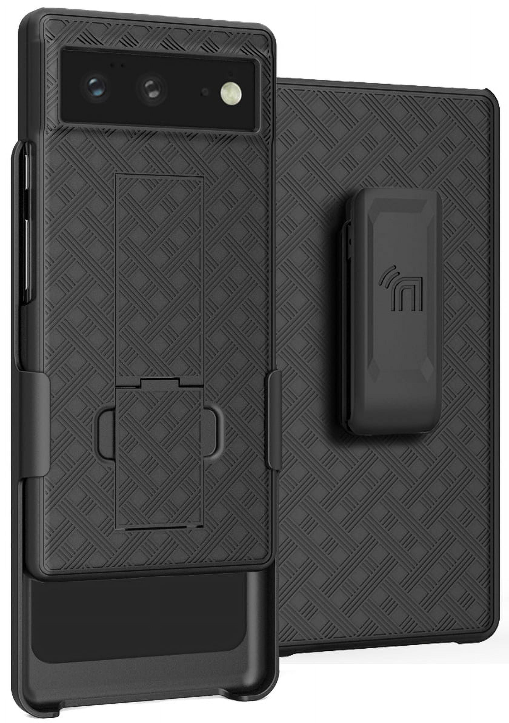 Nakedcellphone Google Pixel 6 Case, Clip Holster, Kickstand, Protective ...