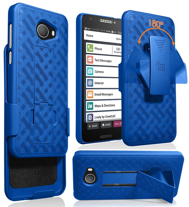 Case with Clip for Jitterbug Smart2, Nakedcellphone Kickstand Cover ...