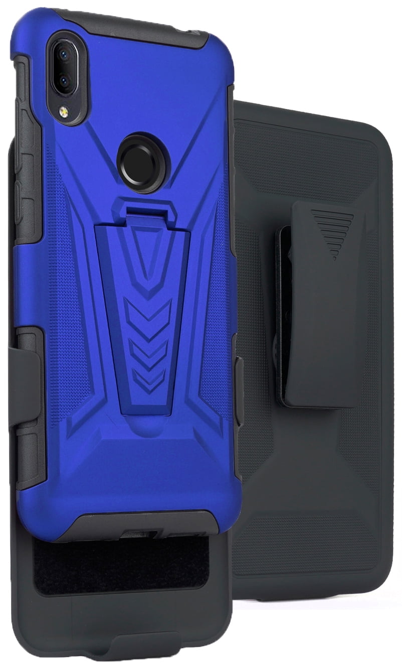 Case with Clip for Jitterbug Smart3 Phone, Nakedcellphone [Blue] Rugged ...