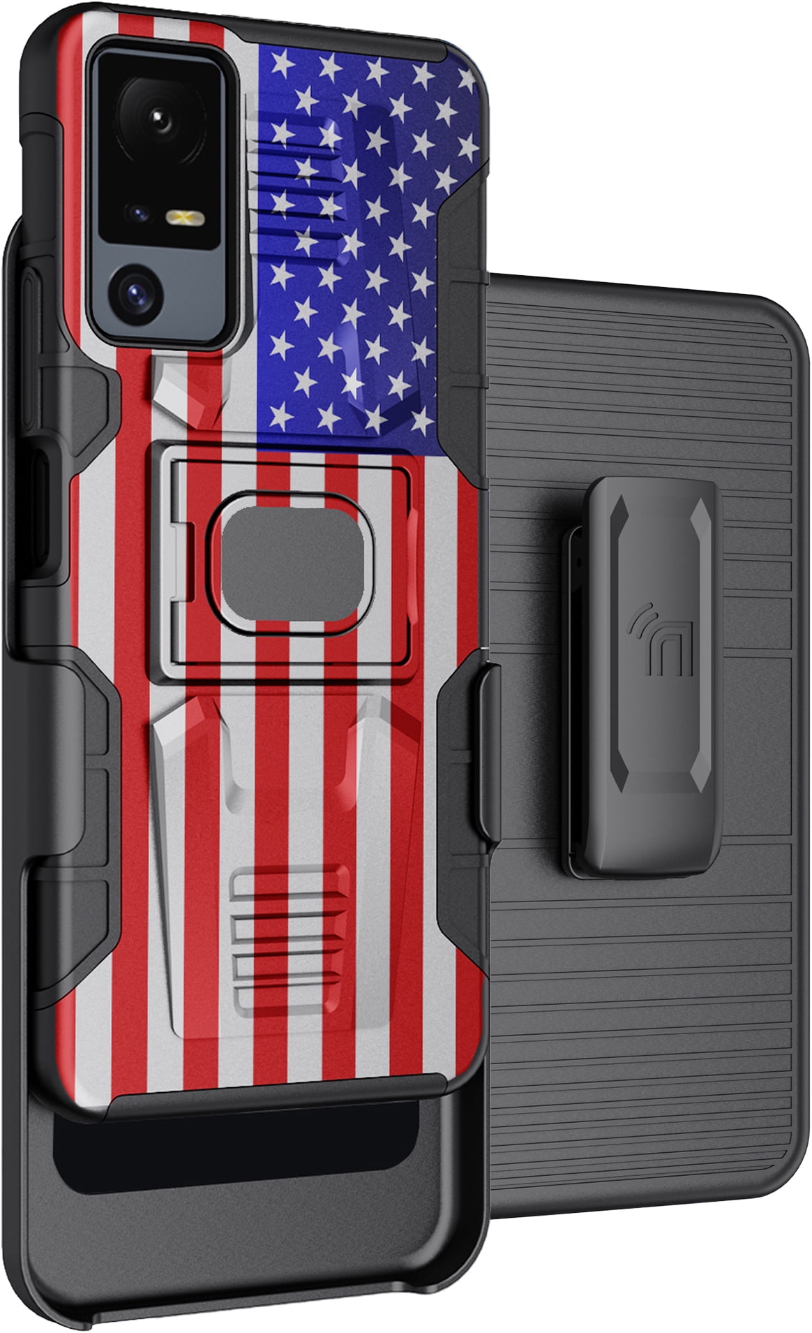 Case with Clip for Jitterbug Smart4 / TCL 40XL, Nakedcellphone Rugged ...