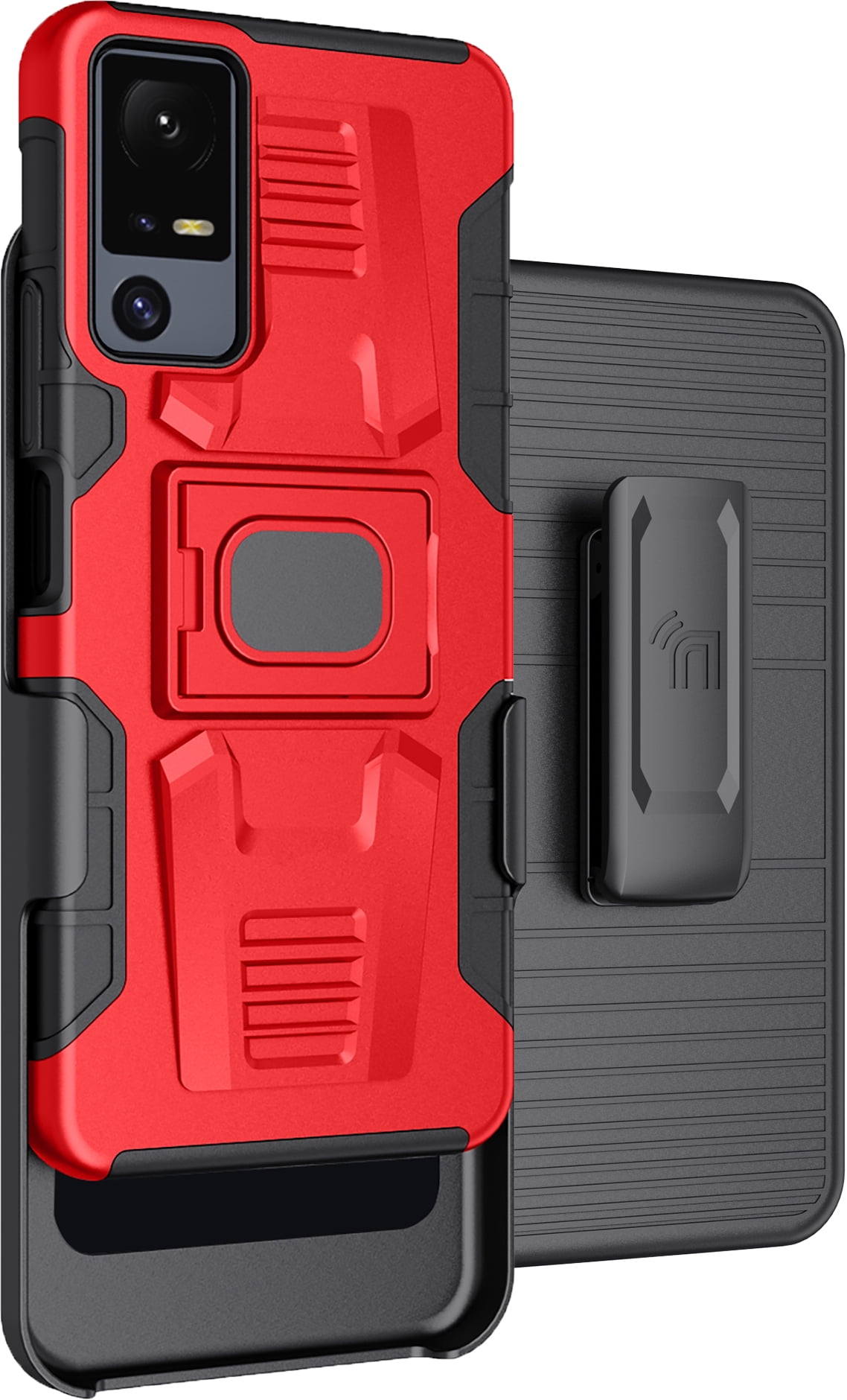 Case with Clip for Jitterbug Smart4 / TCL 40XL, Nakedcellphone Rugged ...