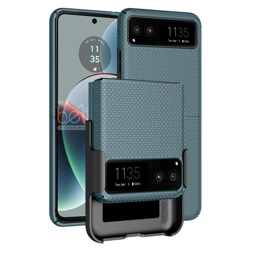 Case with Clip for Motorola RAZR 2023, BELTRON Snap-On Protective Cover ...
