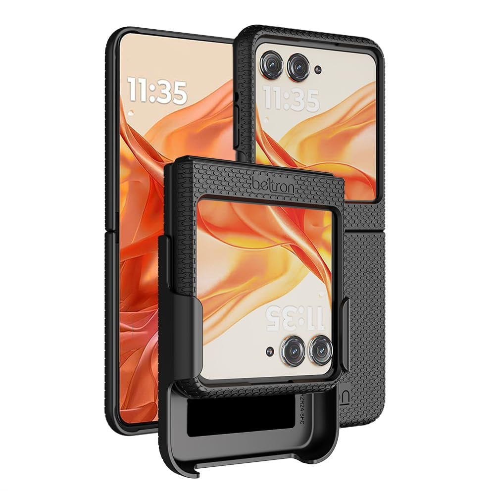 Case with Clip for Motorola RAZR 2024, BELTRON Snap-On Protective Cover ...