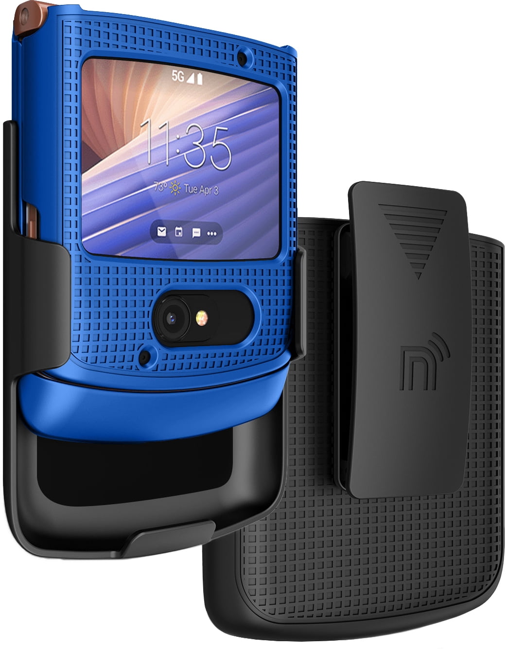 Nakedcellphone Case with Belt Holder Kickstand, Hard Shell Slim Cover ...
