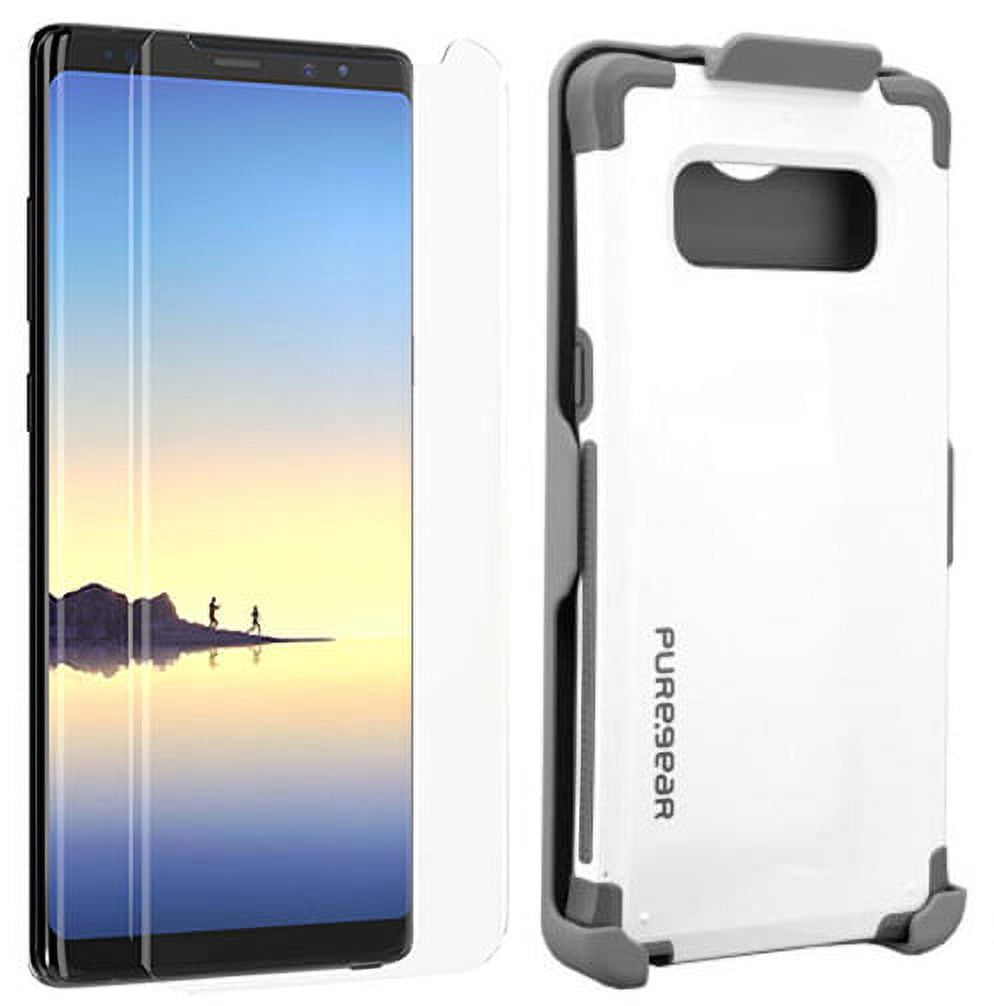 Case with Clip for Note 8, PureGear [Arctic White] Dualtek Extreme ...