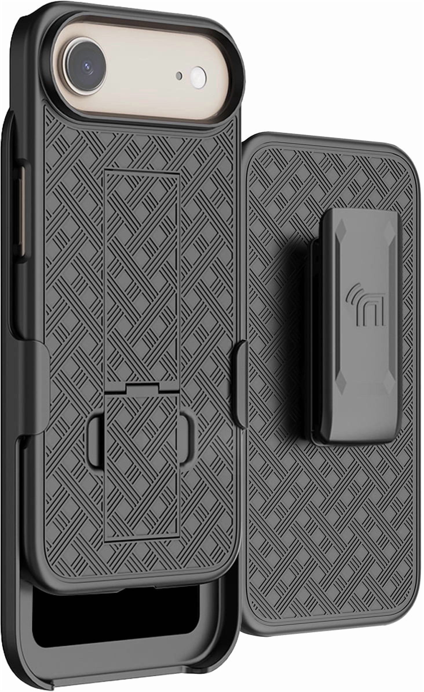Case with Clip for iPhone 17 Air, Nakedcellphone Slim Hard Shell Phone ...