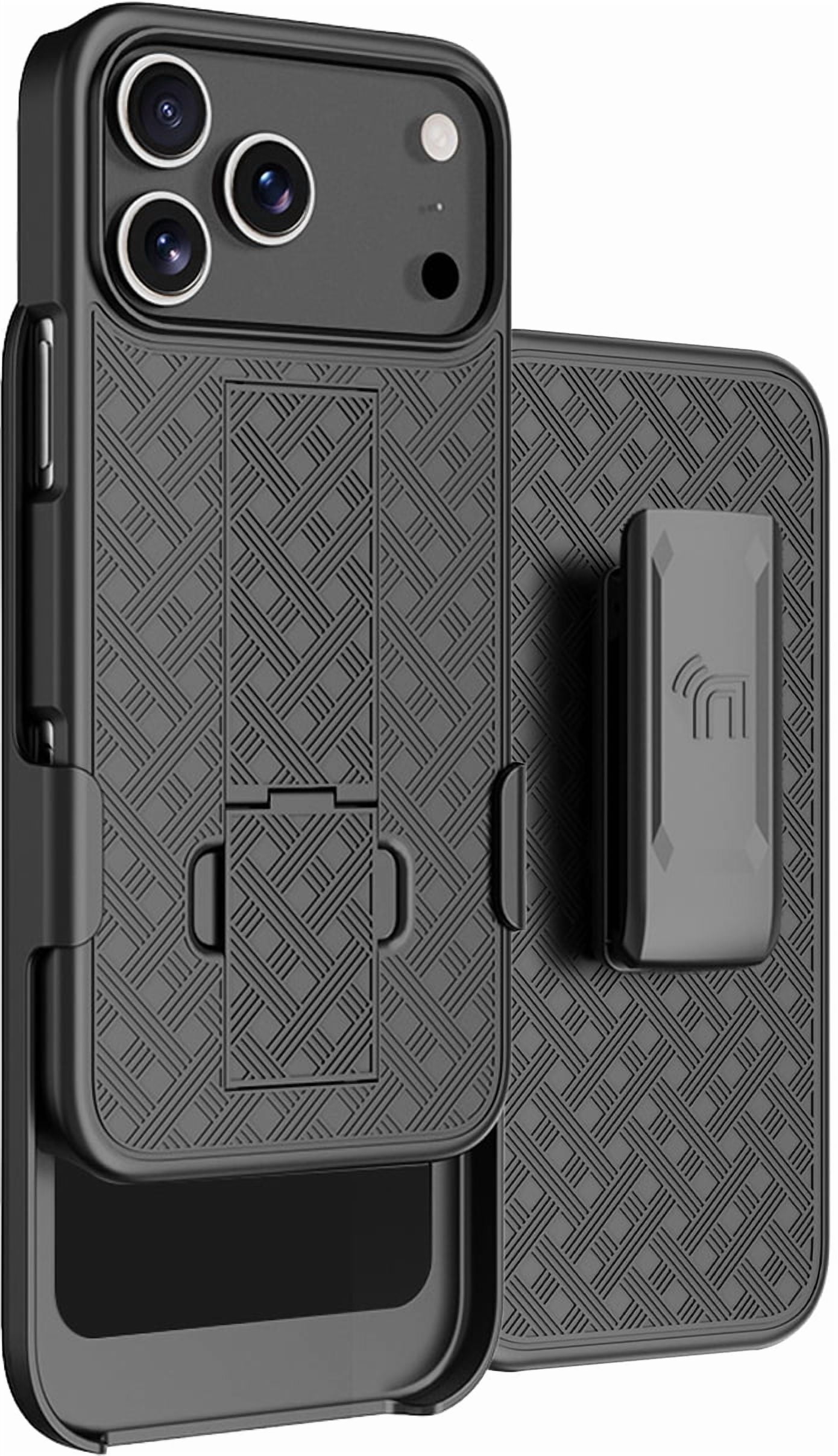Case with Clip for iPhone 17 Pro Max, Nakedcellphone Slim Hard Shell ...