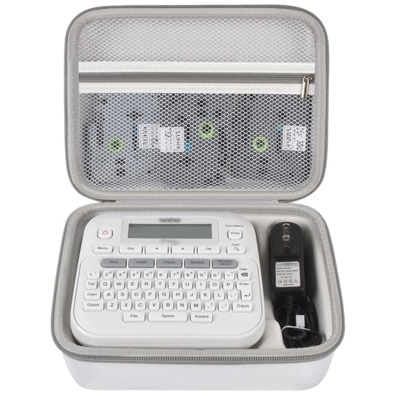 Fleurvie, Label Maker Case, compatible with P-Touch PTD220 210, White ...