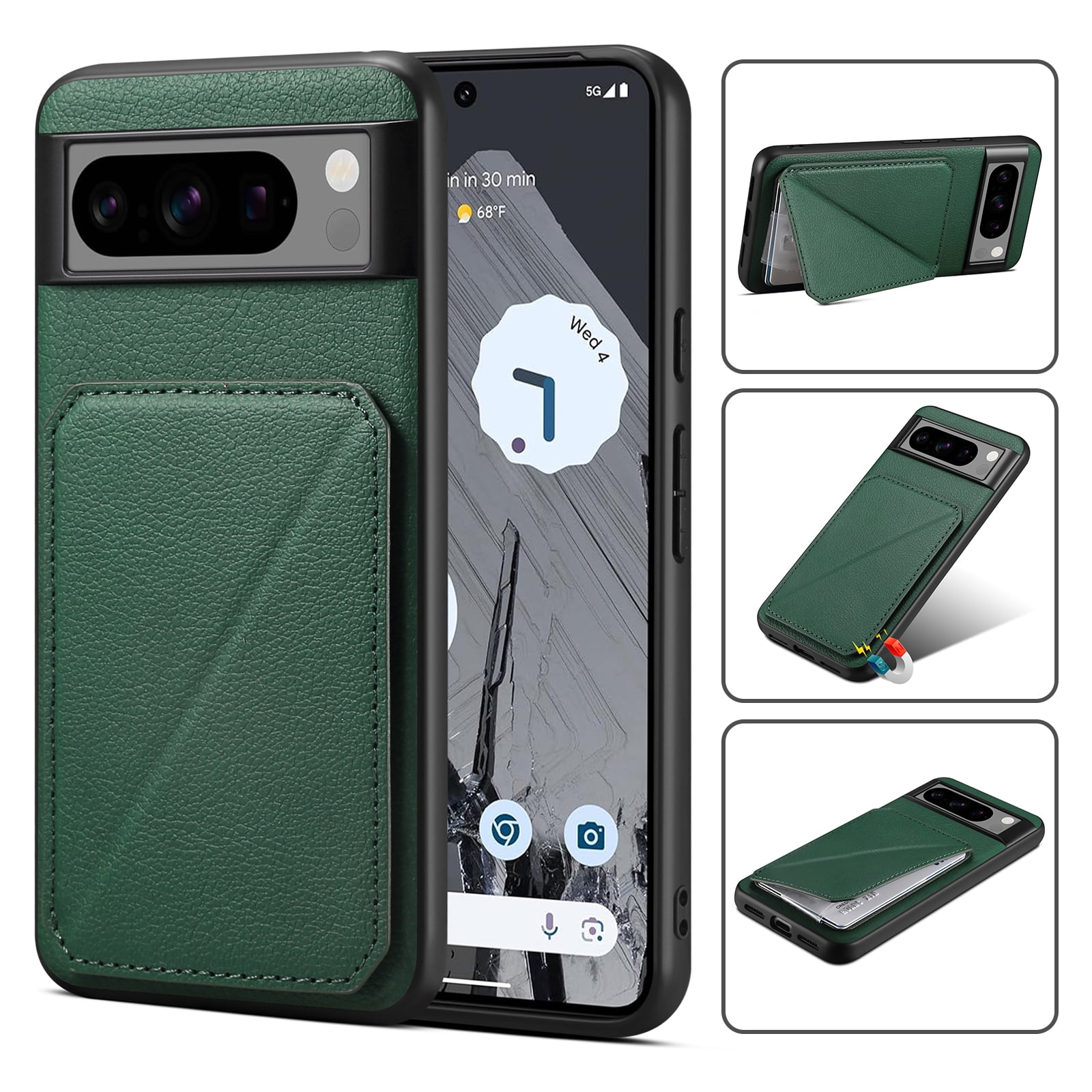 Case Compatible with Google Pixel 8, Wallet Case with Hidden Card ...