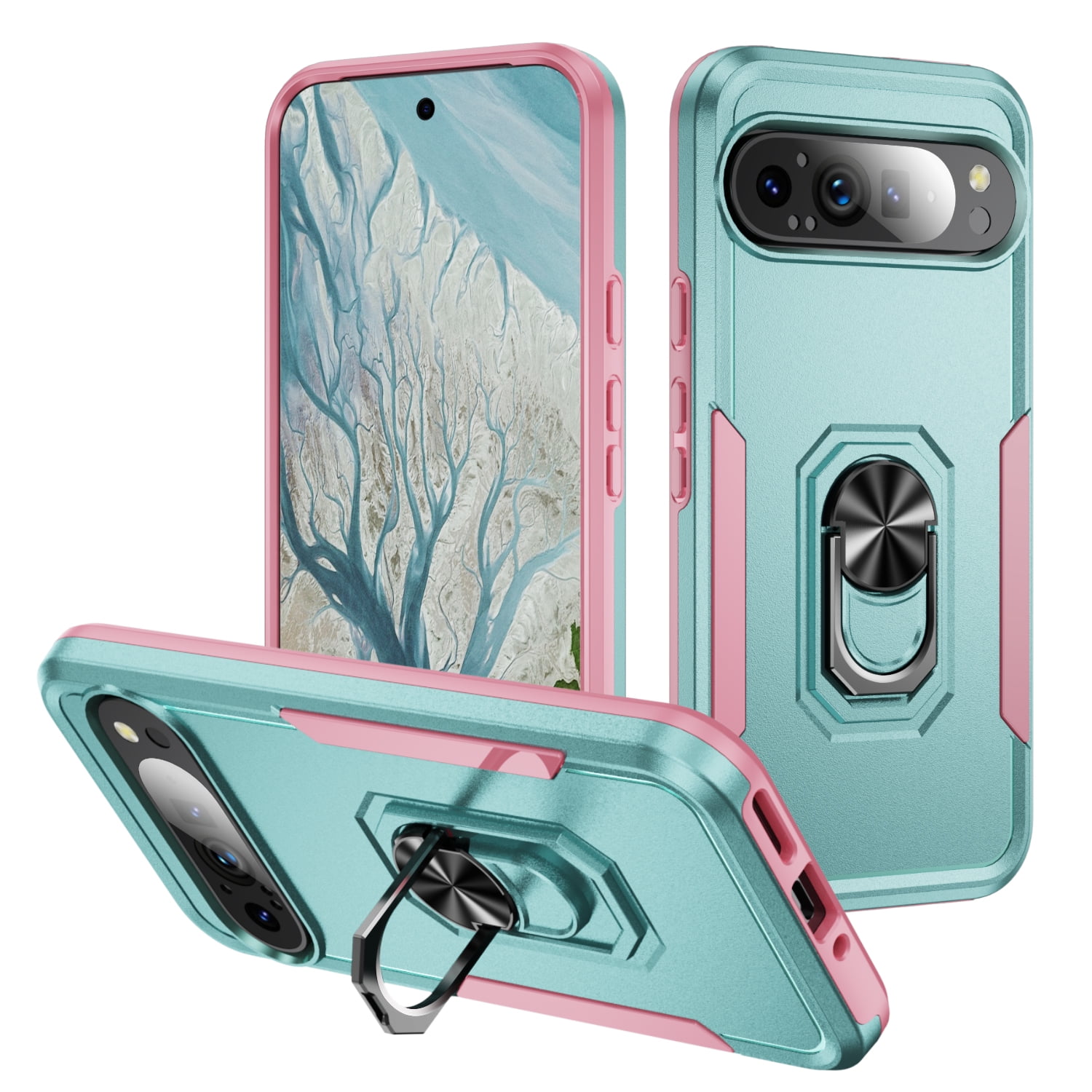 Case Compatible with Google Pixel 9 Pro XL, Cover with Magnetic Ring ...