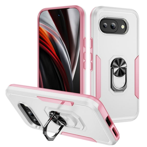 Case Compatible with Google Pixel 9a, Cover with Magnetic Ring Holder ...