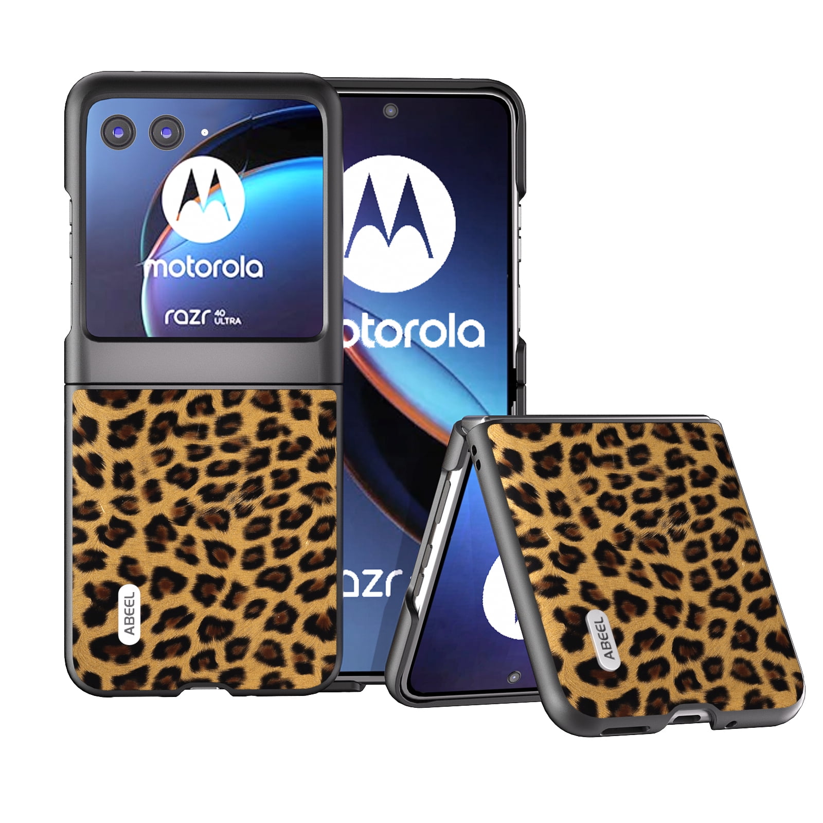 Case Compatible with Motorola Razr 40 Ultra, Luxury Leopard Design Non ...