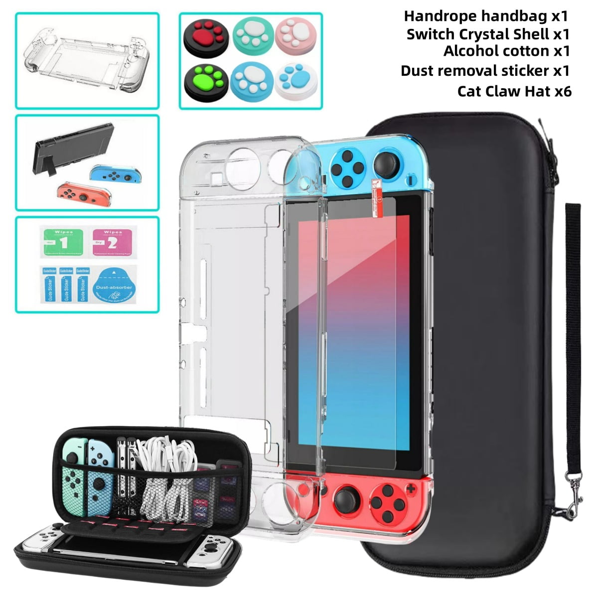 Case Compatible with Nintendo Switch Oled Carry Case Pouch with Switch ...