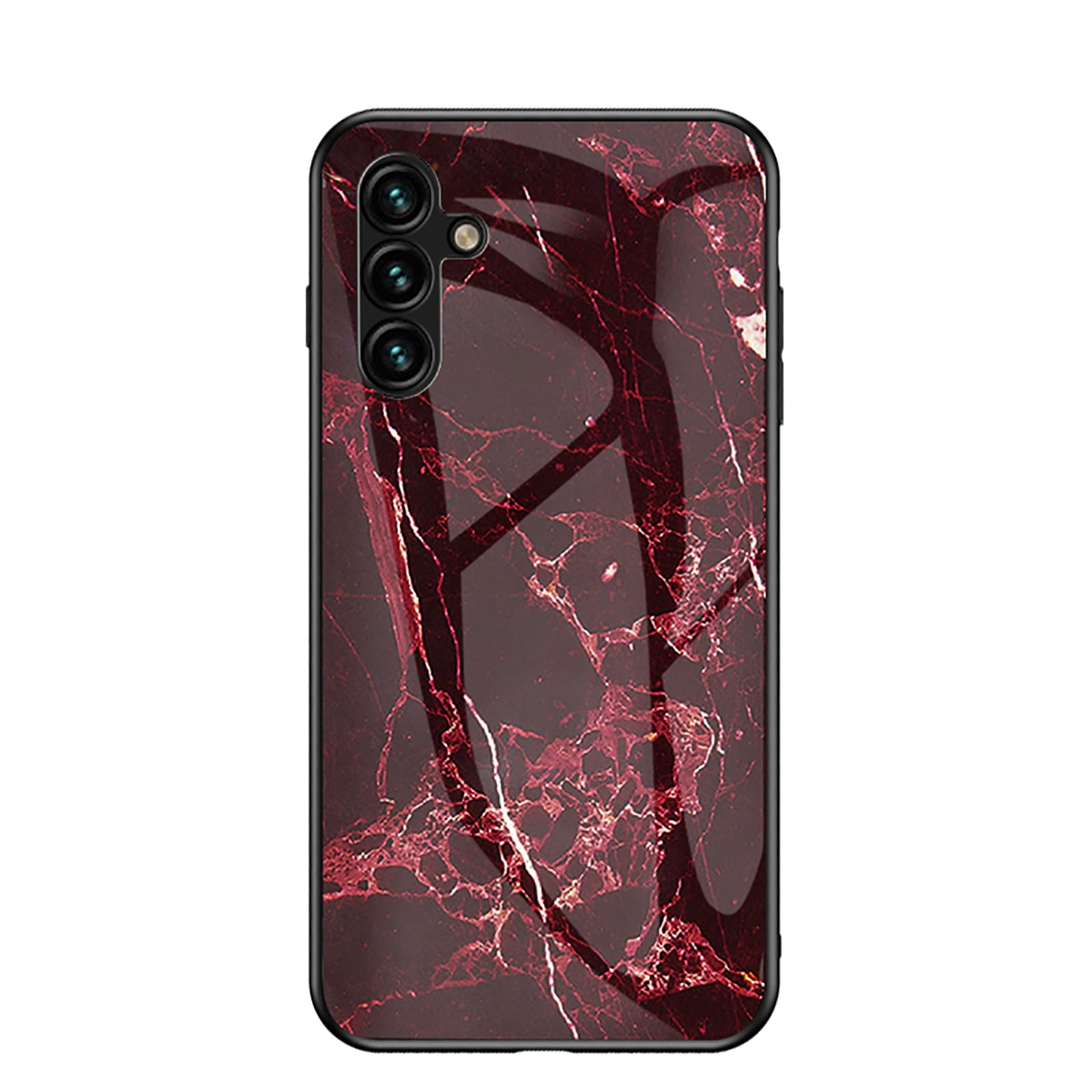 Case Compatible with Samsung Galaxy A55, Marble Pattern Temepered Glass ...