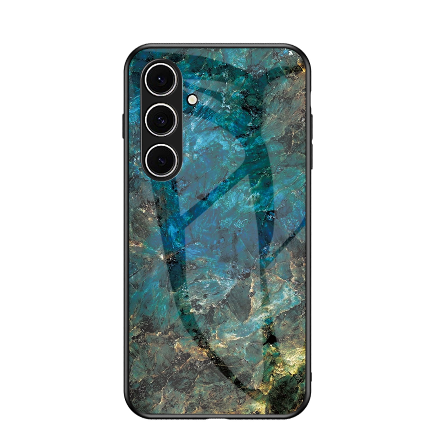 Case Compatible with Samsung Galaxy S24 FE, Marble Pattern Temepered ...