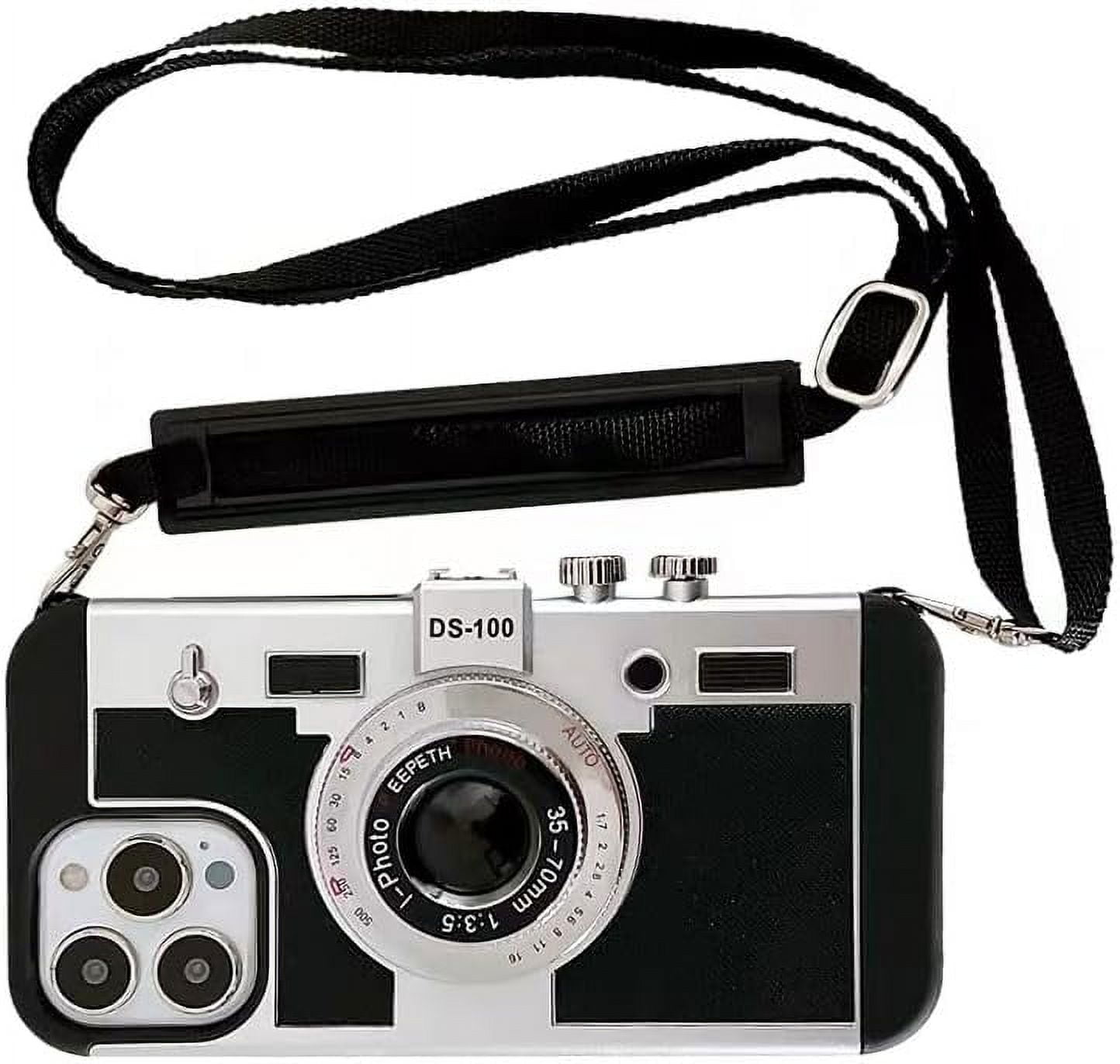 Case Compatible with iPhone 12,Cute 3D Vintage Camera Phone Case with ...