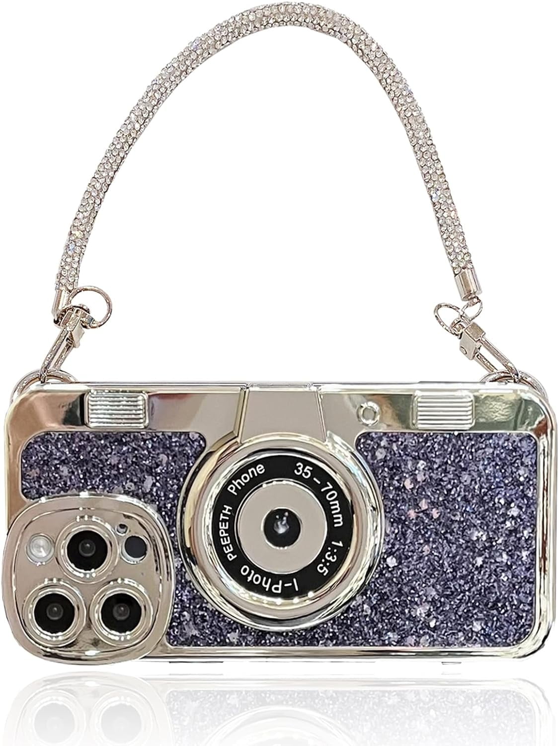 Case Compatible with iPhone 12,Cute 3D Vintage Camera Phone Case with ...