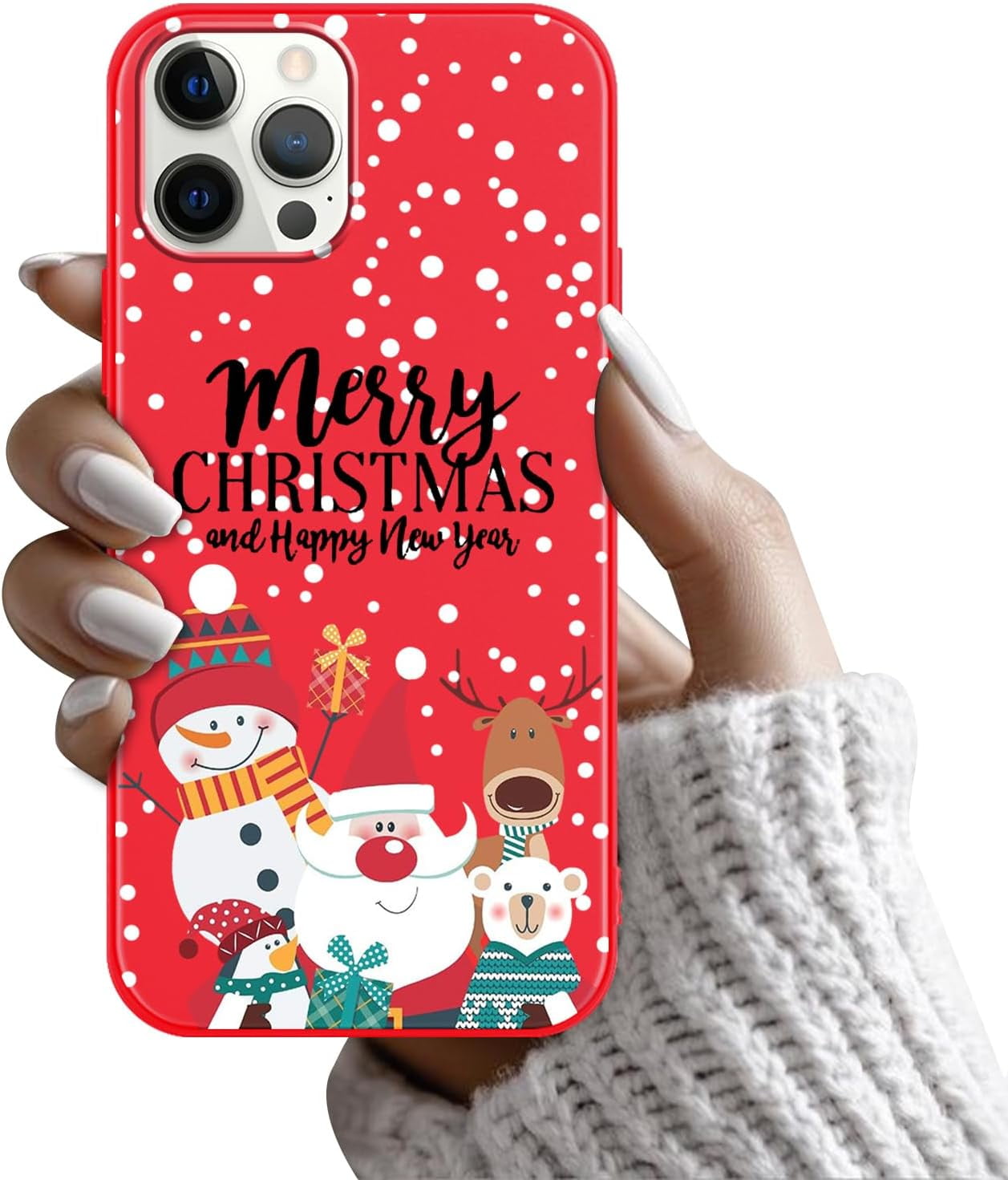 Case Compatible with for iPhone 12 Pro Max 6.7'', Cute Christmas Xmas ...