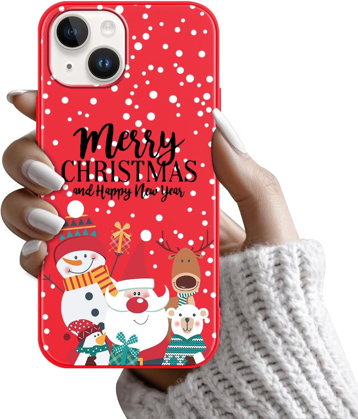 Case Compatible with for iPhone 14 Plus 6.7'', Cute Christmas Xmas ...
