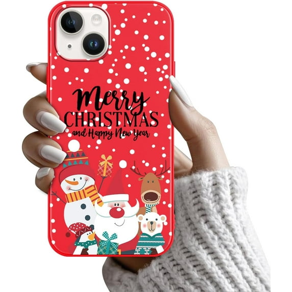 Case Compatible with for iPhone 14 Plus 6.7'', Cute Christmas Xmas ...