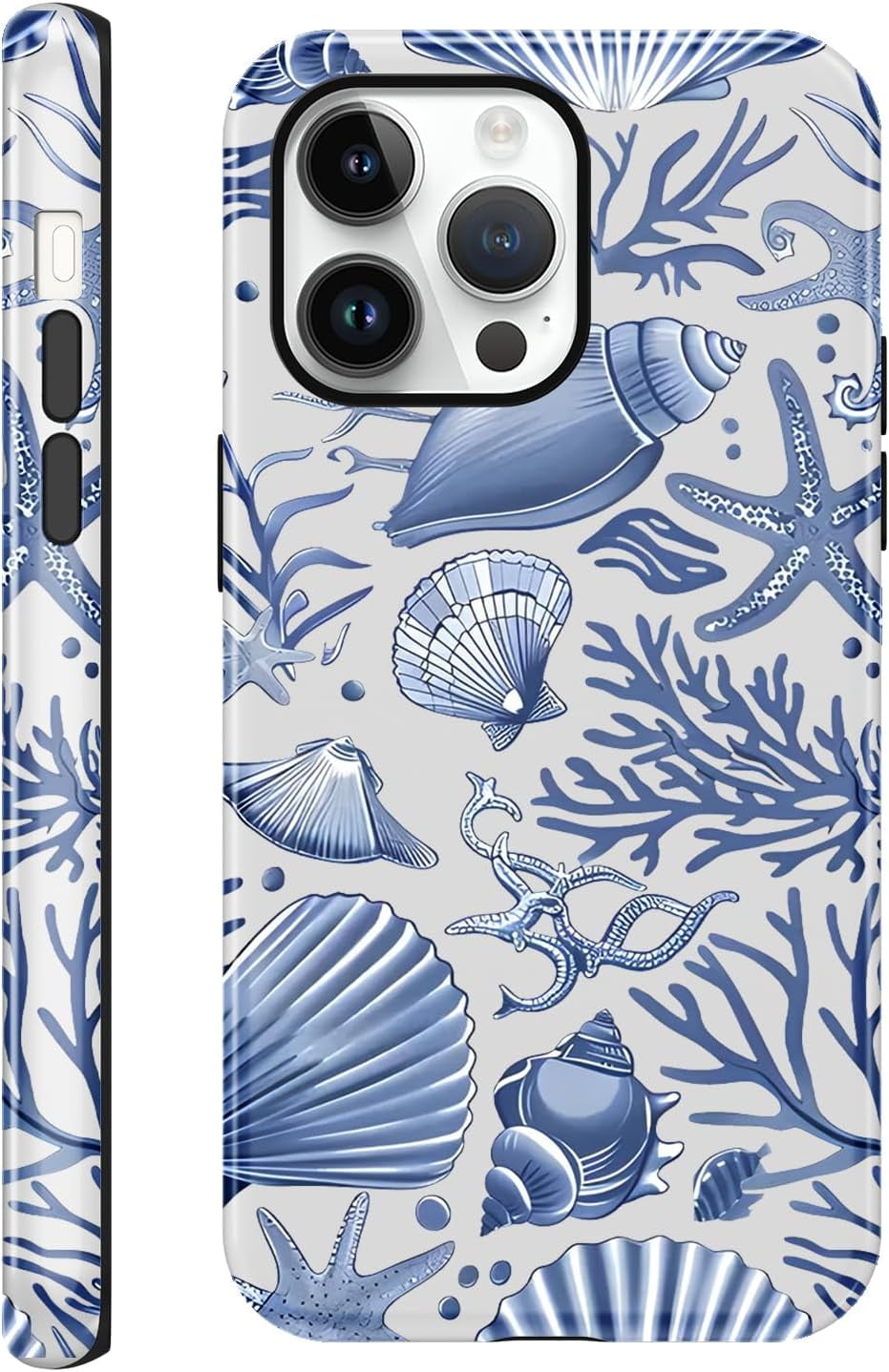 Case Compatible with for iPhone 14 Pro 6,1'', Coastal Beach Summer Blue ...