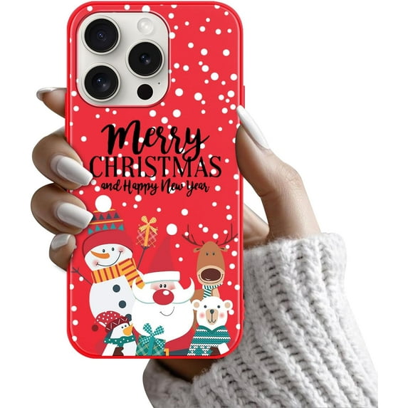 Case Compatible with for iPhone 15 Pro 6.1'', Cute Christmas Xmas ...