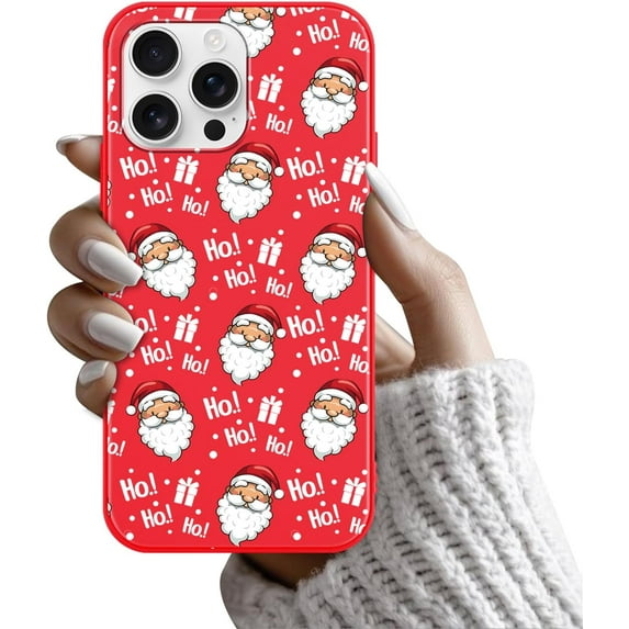 Case Compatible with for iPhone 16 Pro Max 6.9'', Cute Santa Claus ...