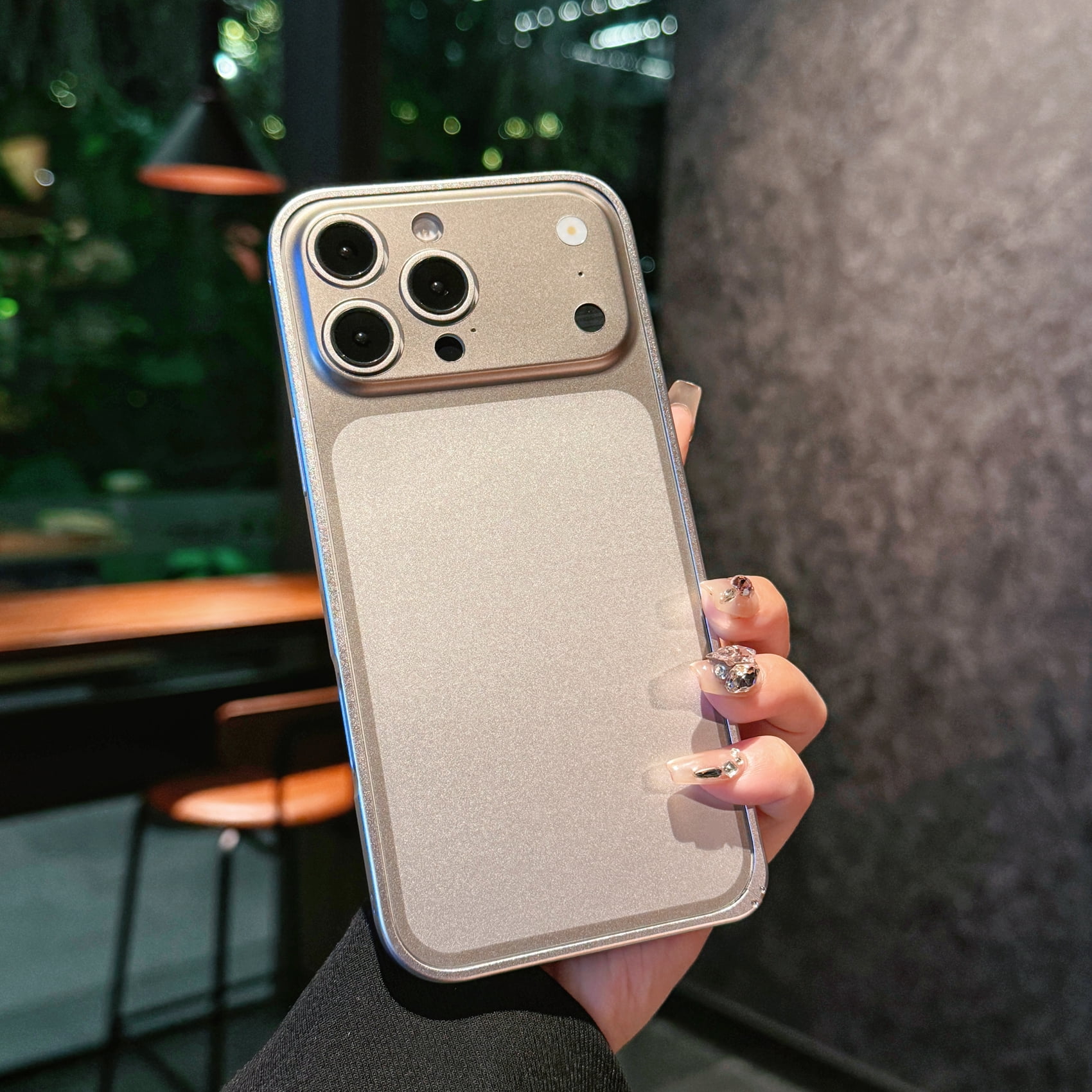 Case Compatible with iPhone 17 Pro Max, Metal Bumper Frame Case + PC ...