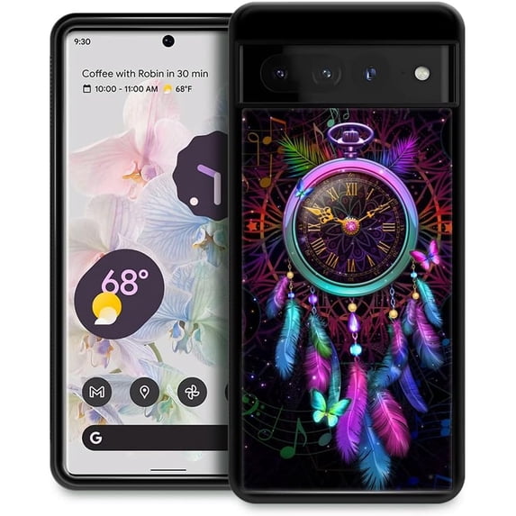 Case Compatible with Google Pixel 7 Pro, Dream Catcher Clock Anti-Drop ...