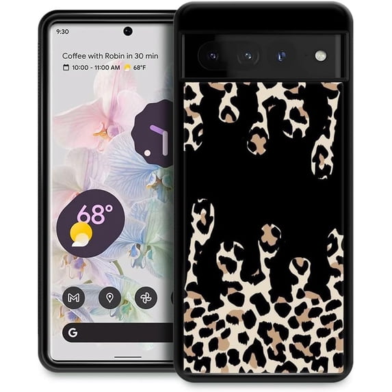 Case Compatible with Google Pixel 7 Pro, Water Droplet Leopard Print ...